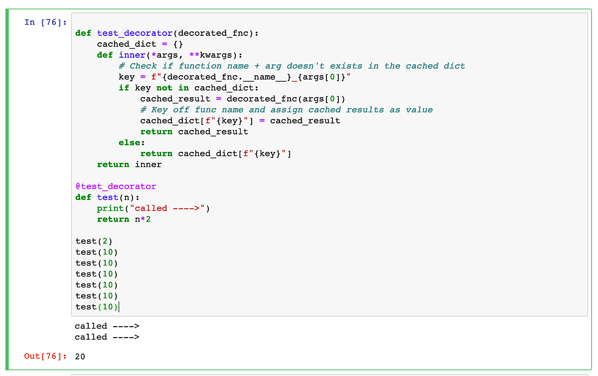 Tech Test Memoized Example. I was asked to create a memoized… | by Joe ...
