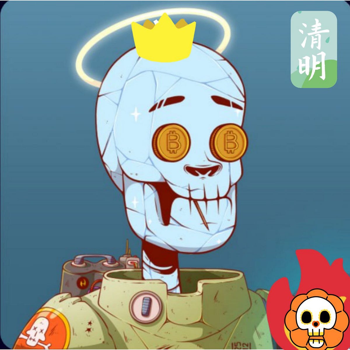 NFT Сity of skeletons live in their own world. A reality where life is ...