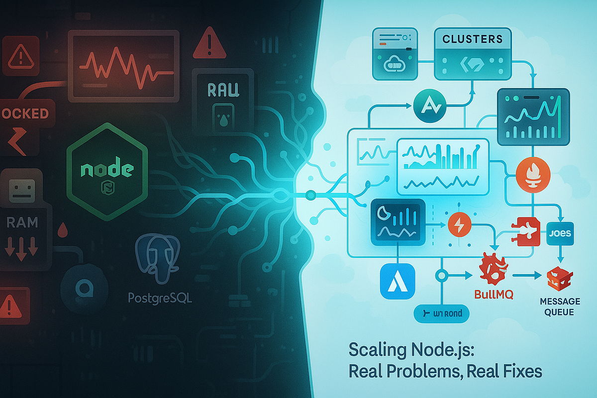 10 Real-World Node.js Scaling Challenges (And How I Solved Them) | by Hash Block | Aug, 2025 ...