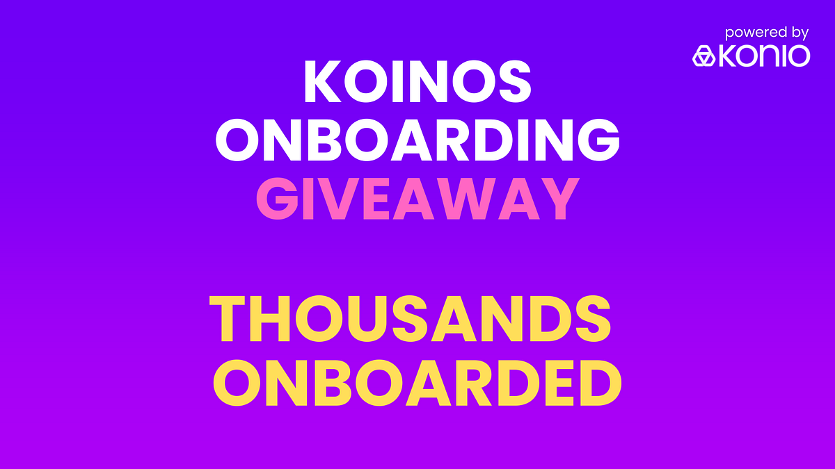 Koinos: thousands onboarded. The first onboarding giveaway for… | by ...