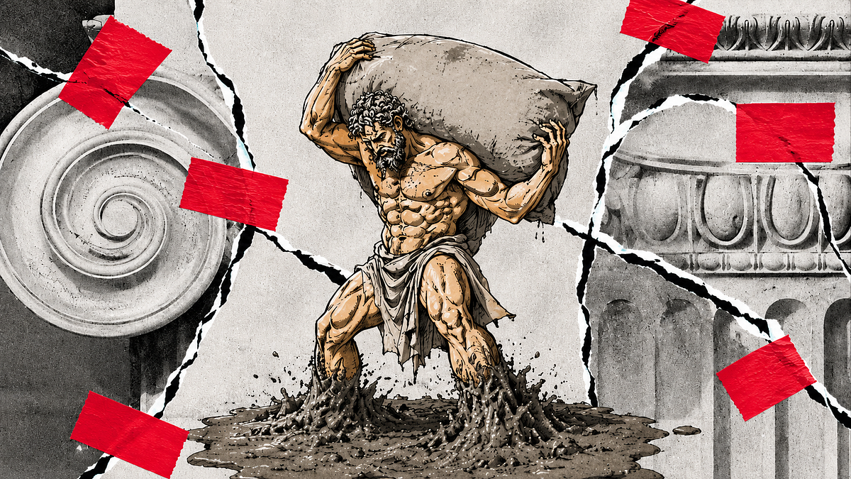Two Feet Stuck In Concrete. A bag of grey powder built the modern… | by ...