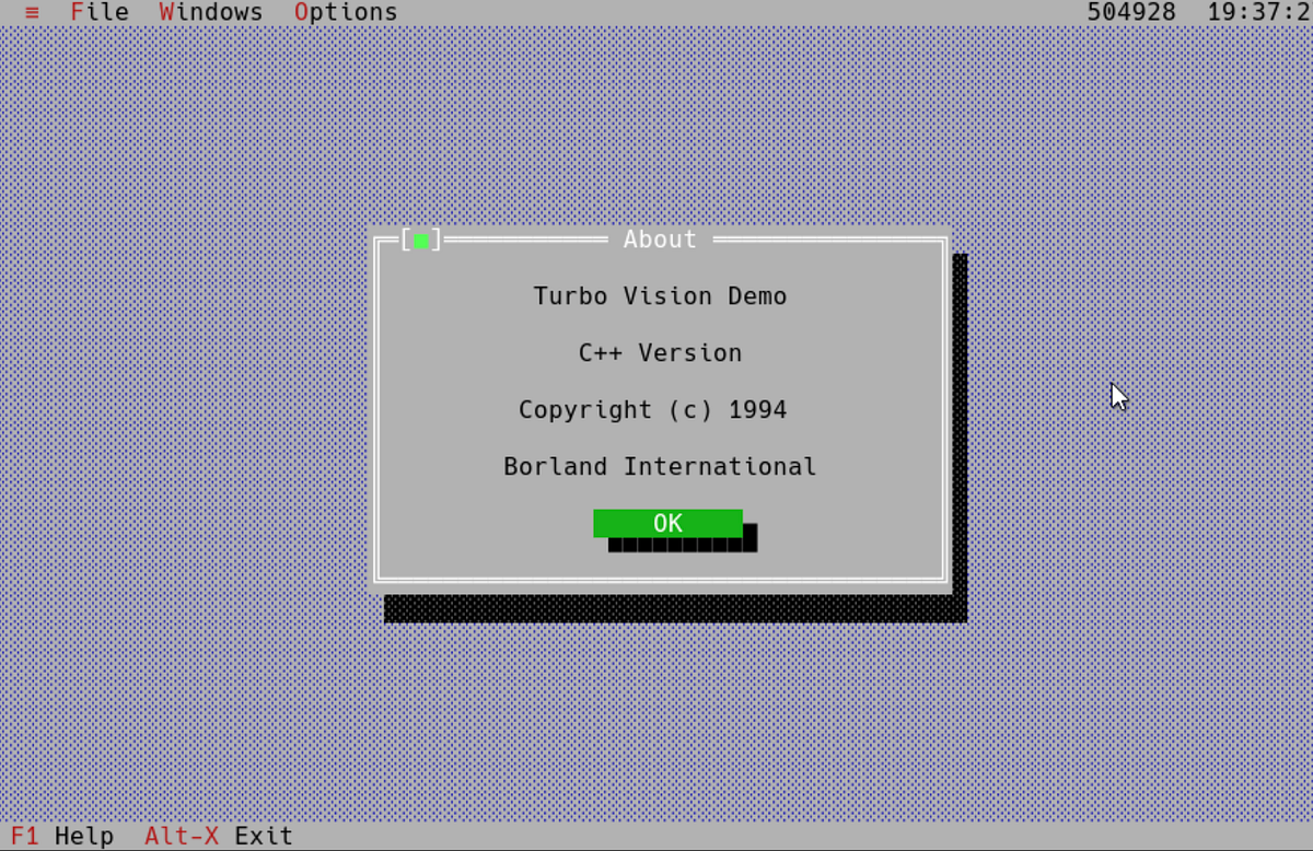 🦀 Turbo Vision a DOS era Text UI masterpiece | by Enzo Lombardi ...