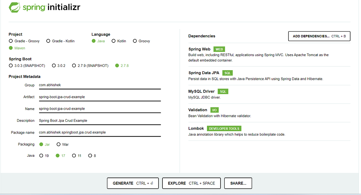 Creating Crud Rest Api With Spring Boot And Jpa By Abhishek Singh Medium