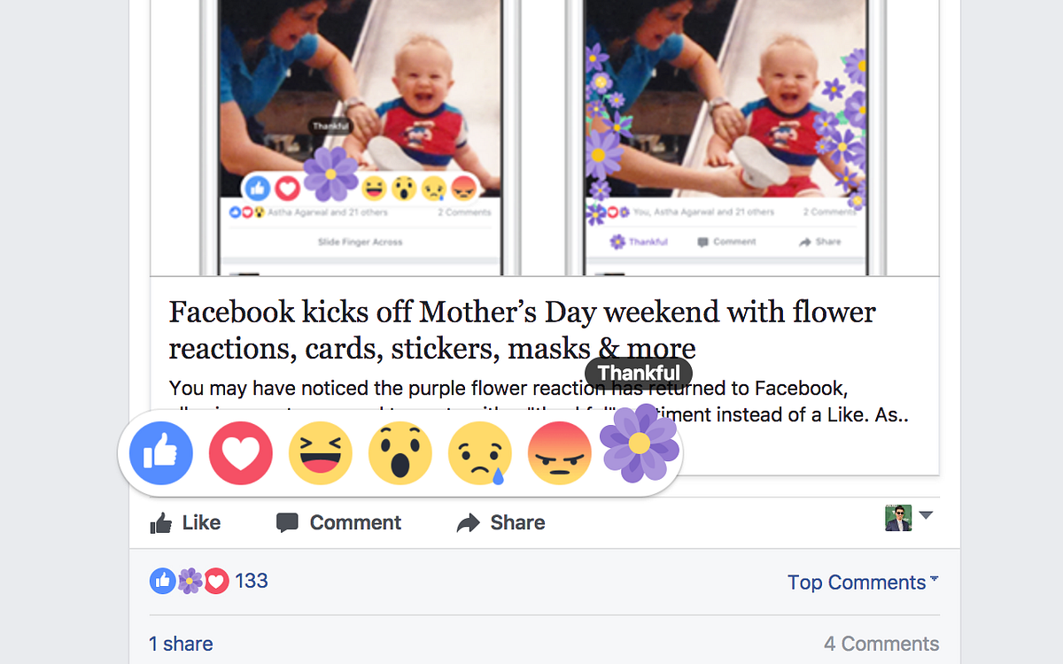 Forever Thankful on FB —Using React to bring the Thankful Reaction back ...