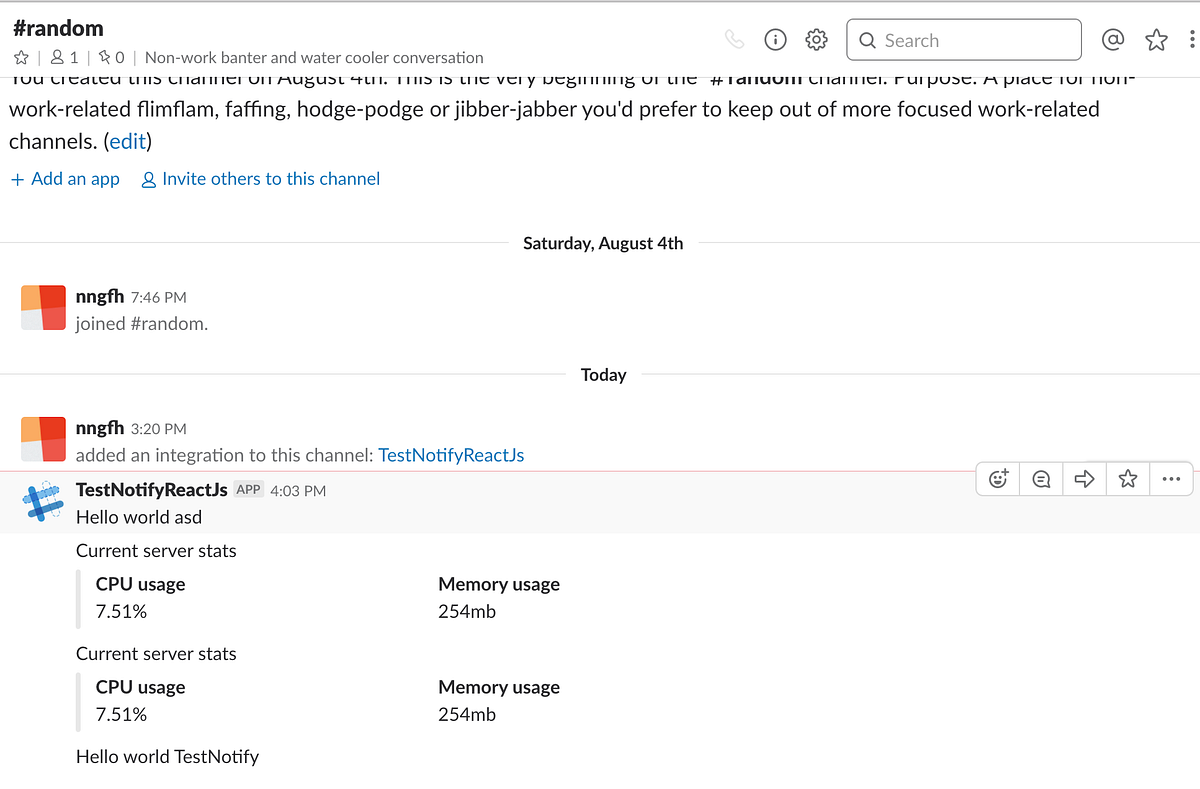 Slack-Notify Api ใช้กับ React JSยังไง? มาดูกัน | by Boo_AI_BootCamp ...