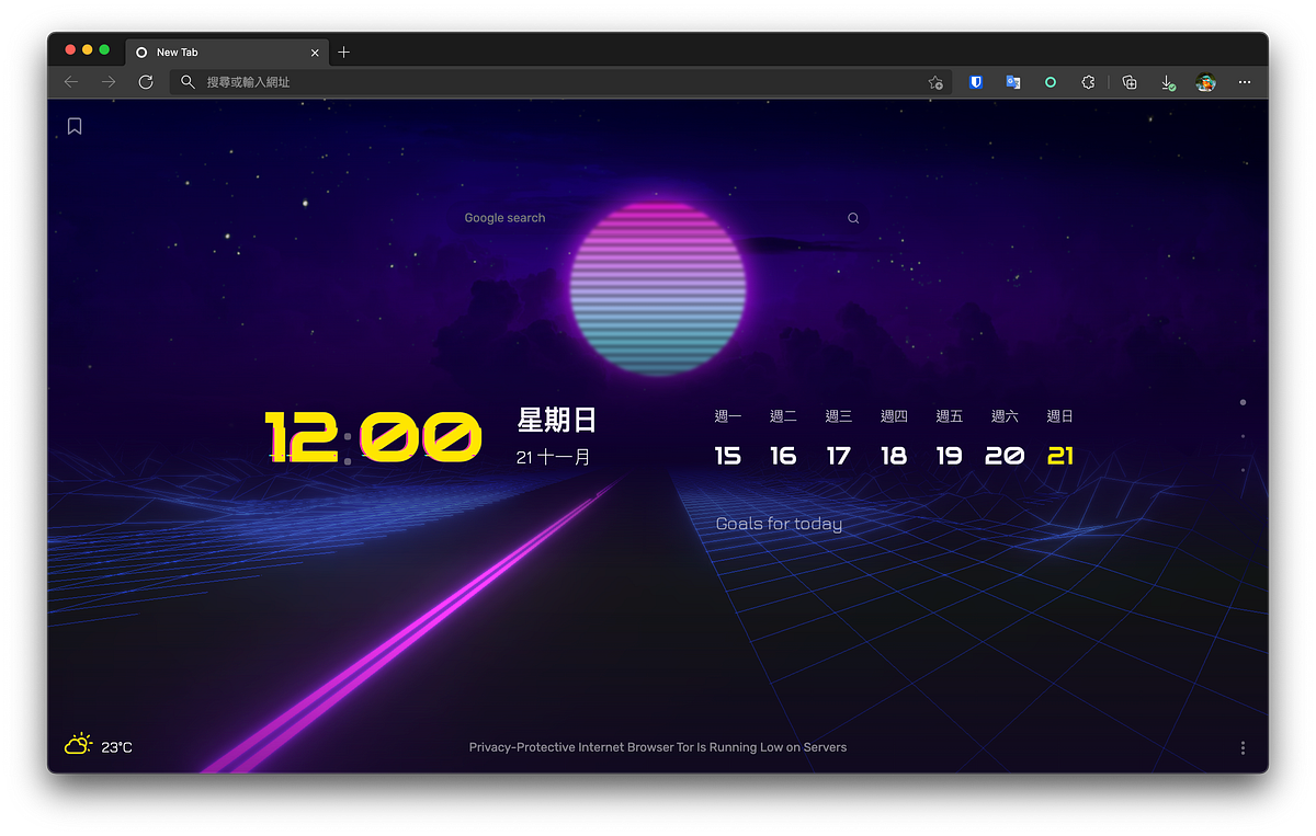 I have tried a few “New Tab” browser extensions and this one is the ...