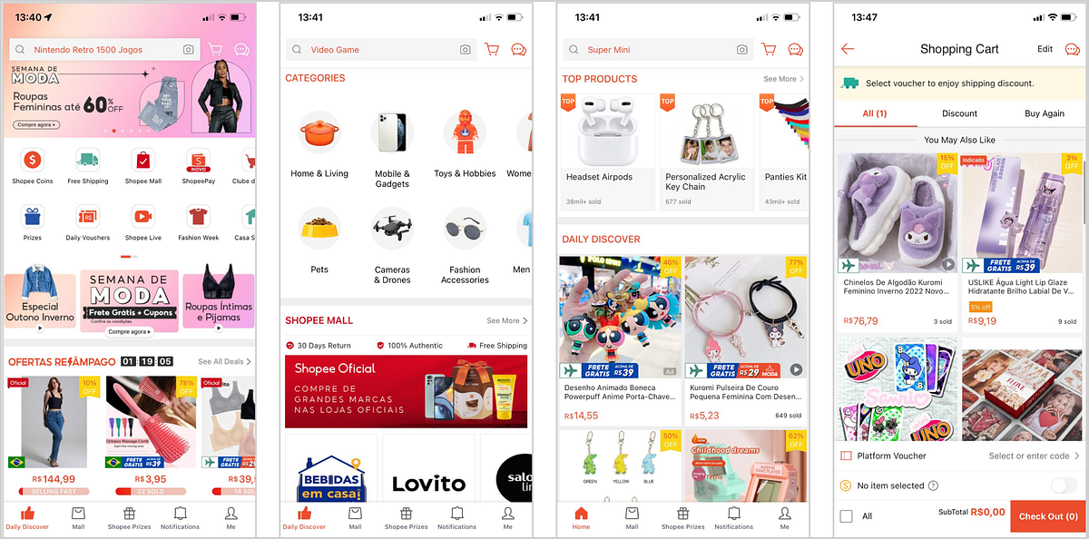 Shopee app redesign. Attempting to find a balance between… | by Alice ...