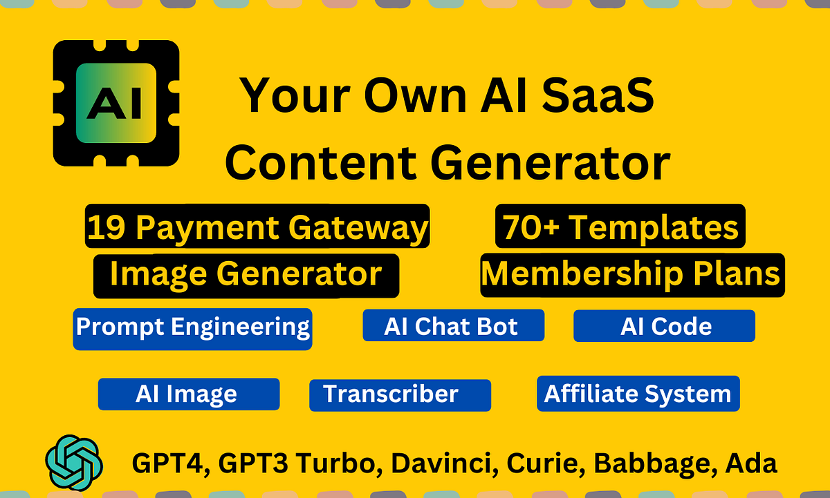 Your Own AI SaaS Content Generator | by Ahmad | Medium
