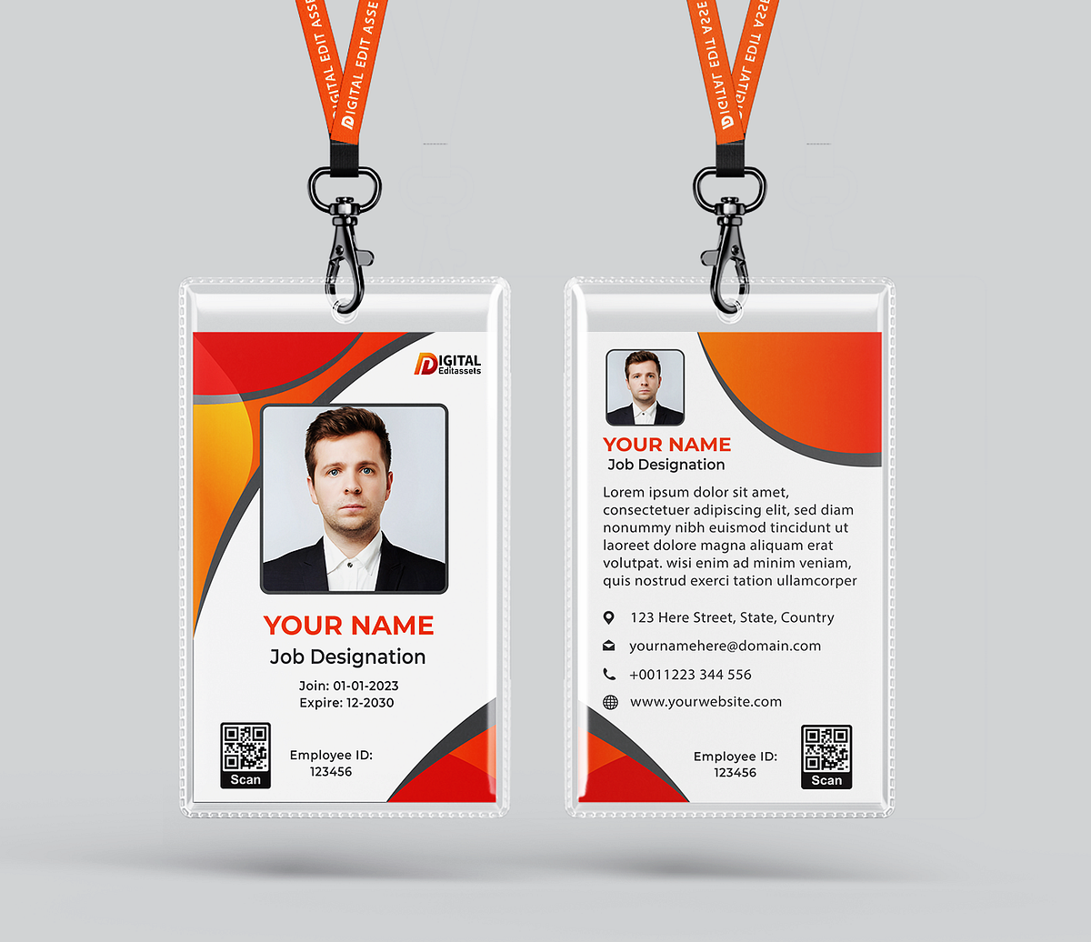Free ID card vector template: Professional ID Card Design | by Digital ...