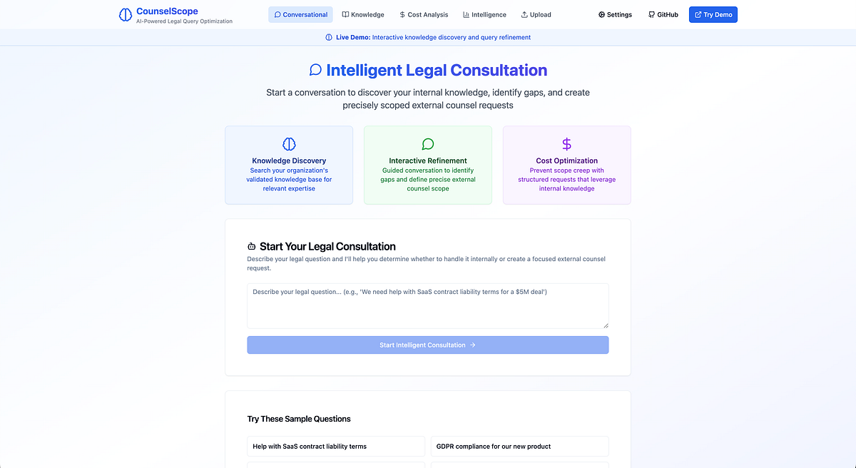 From 30,000 Feet to Open Source: How CounselScope Reimagines ...