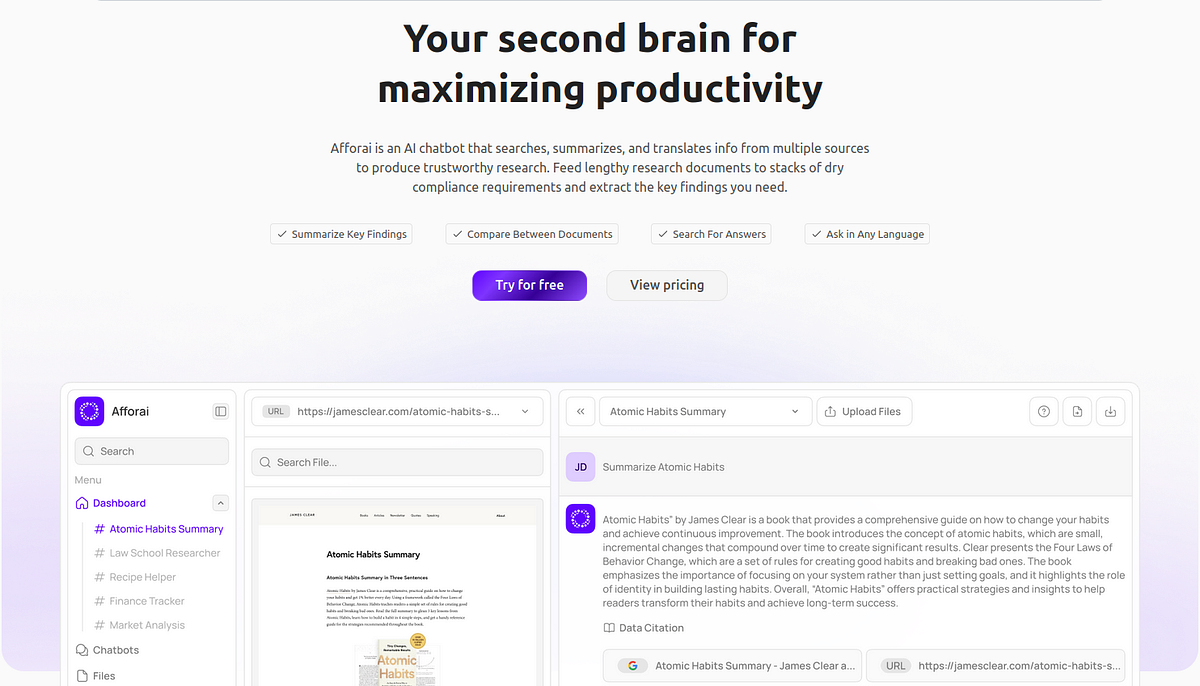 Unlocking Efficiency: Your AI chatbot research assistant for maximum productivity | by Amadou ...