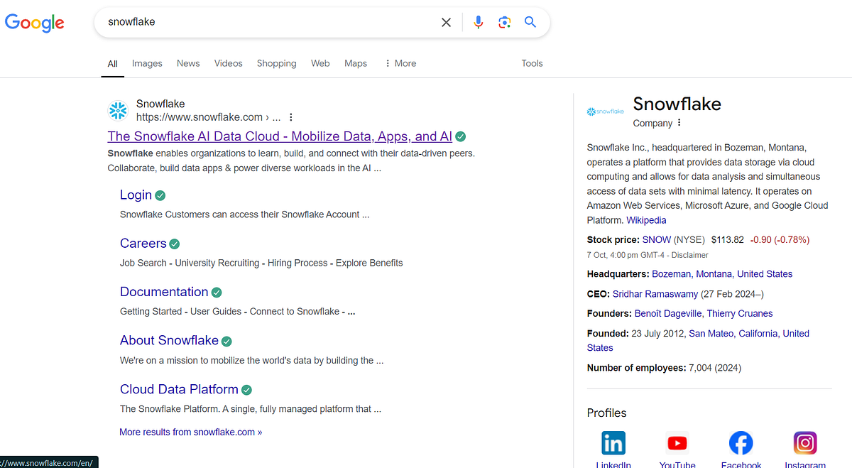 “Step-by-Step Guide to Setting Up Snowflake for Data Analysts” | by Asmitpatil | Oct, 2024 | Medium