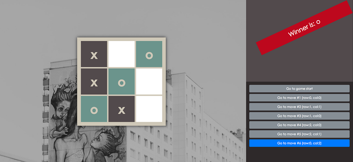 Tic Tac Toe game in ReactJS. I finally got the time to create my own ...
