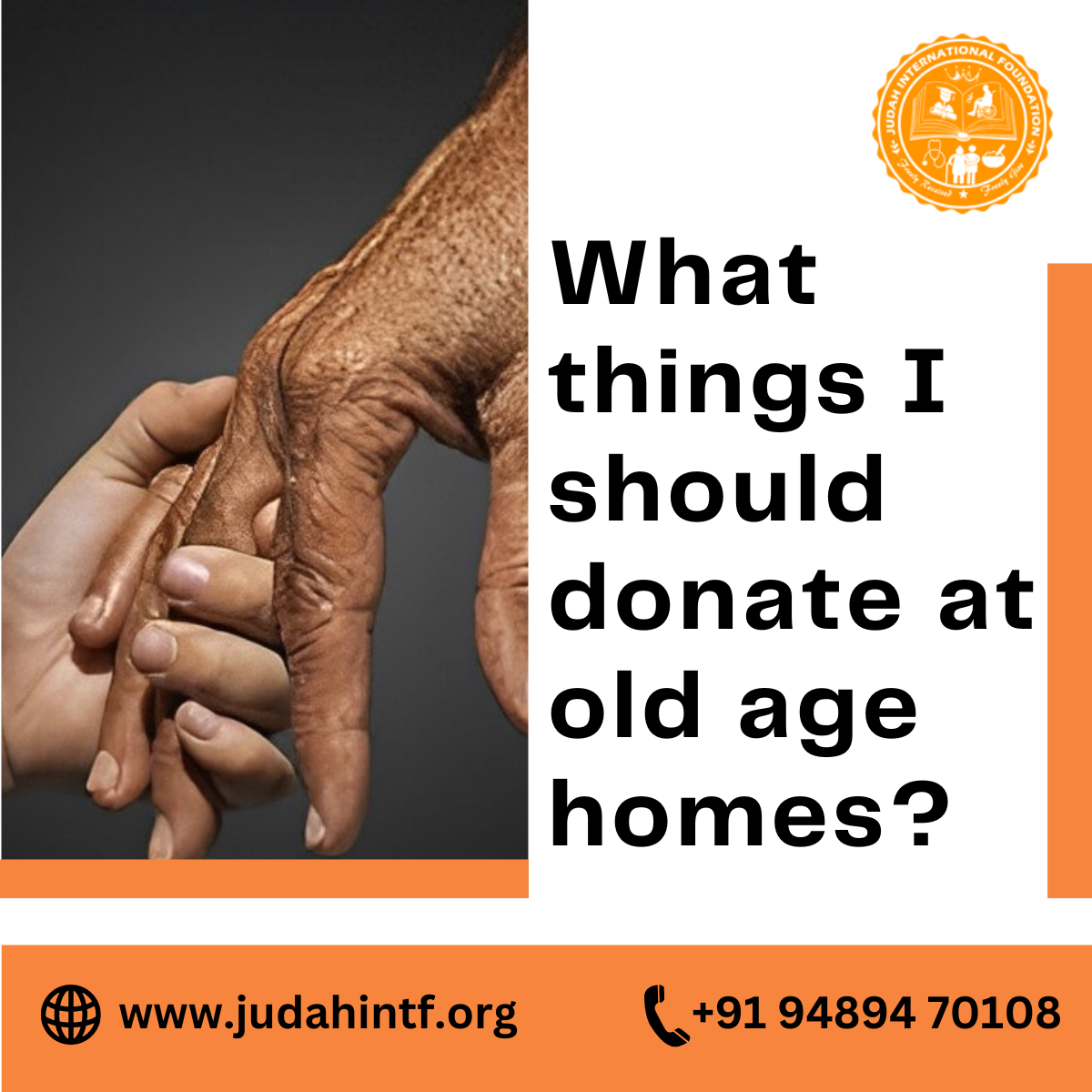 What things I should donate at old age homes ...
