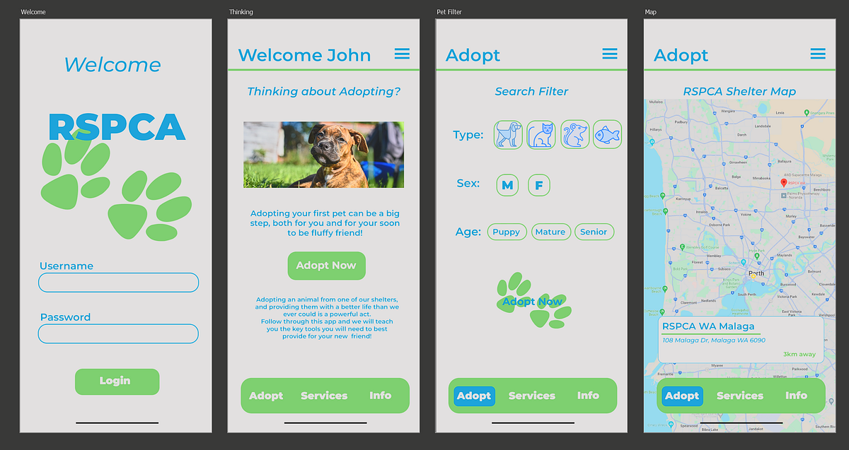 RSPCA Pet Care App: A Process. This blog with catalogue the steps and ...