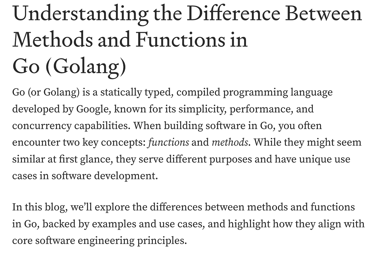 Understanding the Difference Between Methods and Functions in Go ...