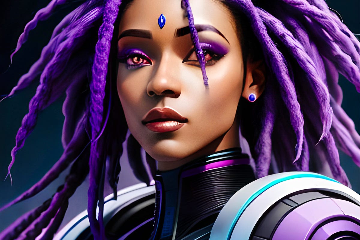 Weekly Prompt Share: Sci-fi Cyberpunk Princess in Nightcafe Studio | by ...