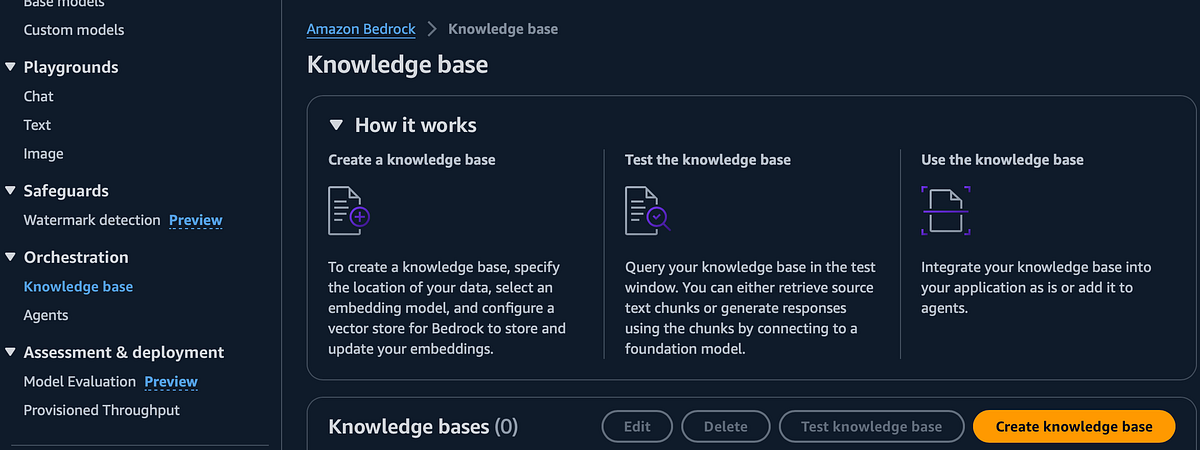 AWS: RAG with Bedrock Knowledge Base | by Itsuki | AWS Tip