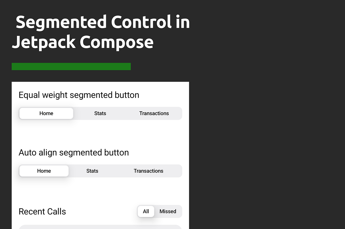 Implementing a Segmented Control in Jetpack Compose | by Austin Ng | Medium