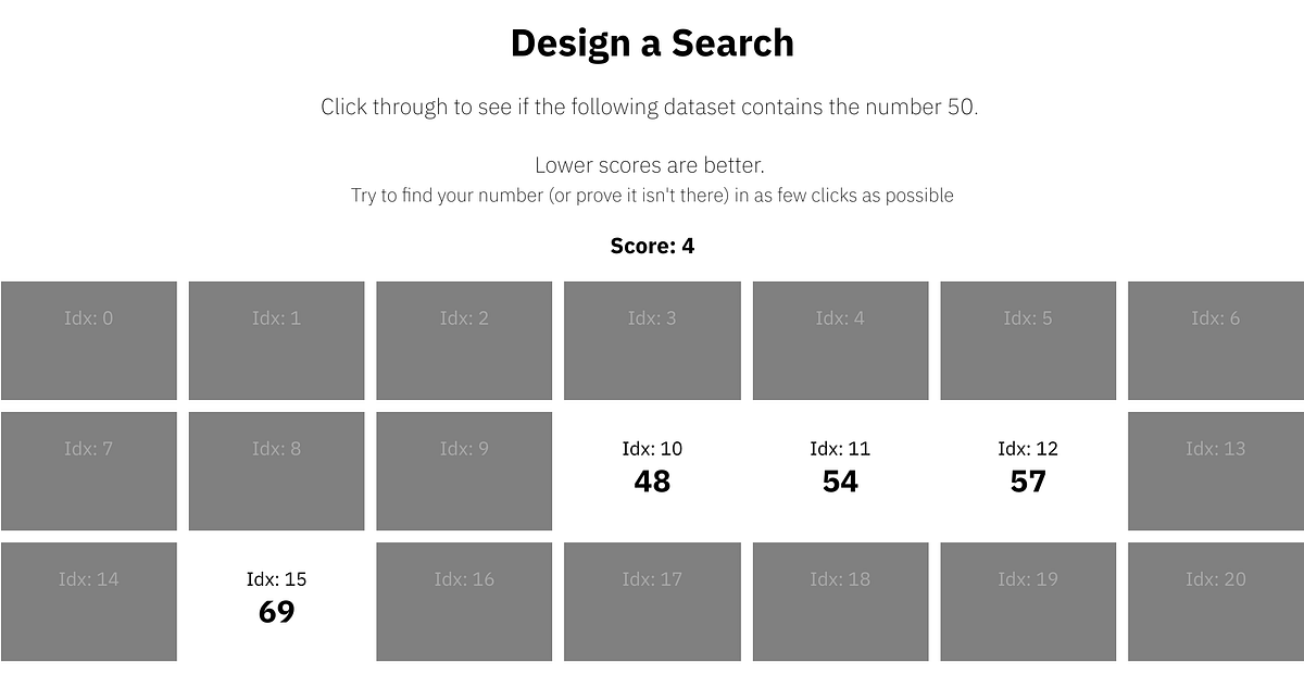 Apcs A Tool To Teach The Binary Search Algorithm By Jeff Olson Upperlinecode Medium