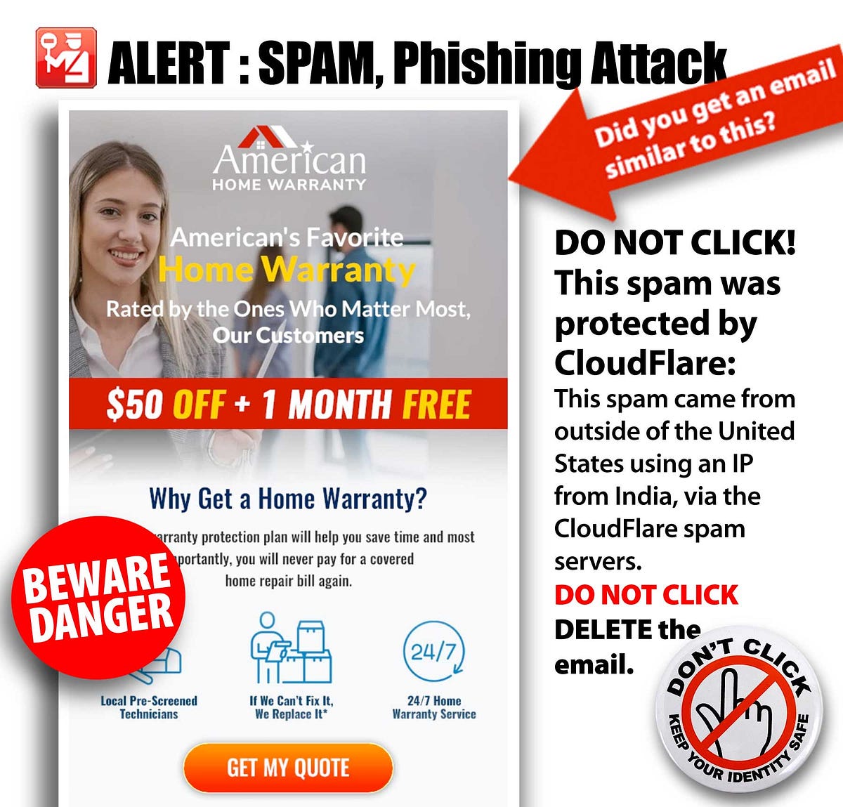 SPAM ALERT: Be very careful when opening email… one might bite you ...