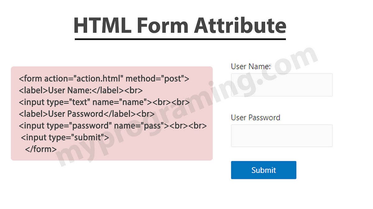 HTML | FORM ÖZELLİKLERİ. Bu bölümde, HTML öğesinin farklı… | by Şule ...