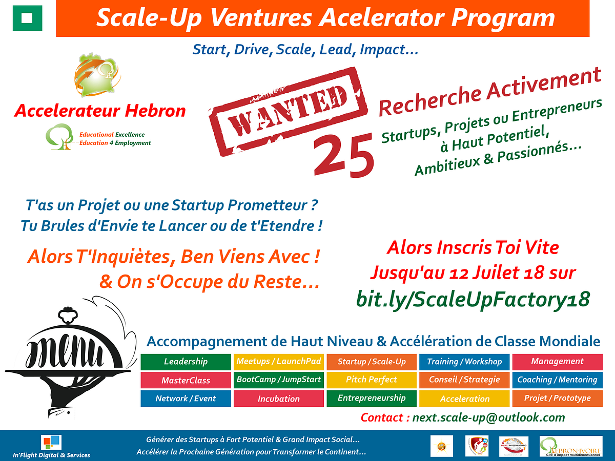Scale-Up Ventures Acelerator Program | by Kevin Aurel Gougou | Medium