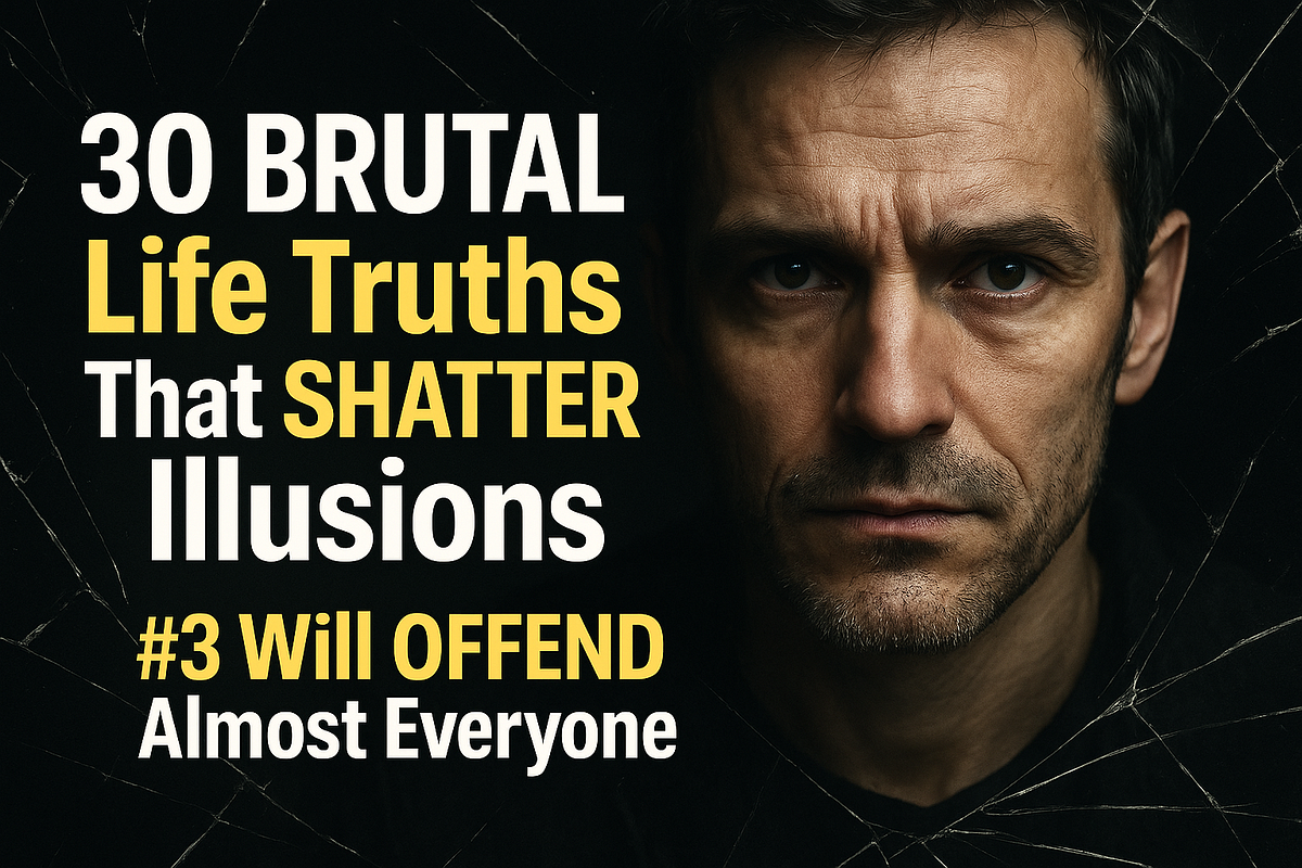 30 BRUTAL Life Truths That SHATTER Illusions (#3 Will OFFEND Almost ...
