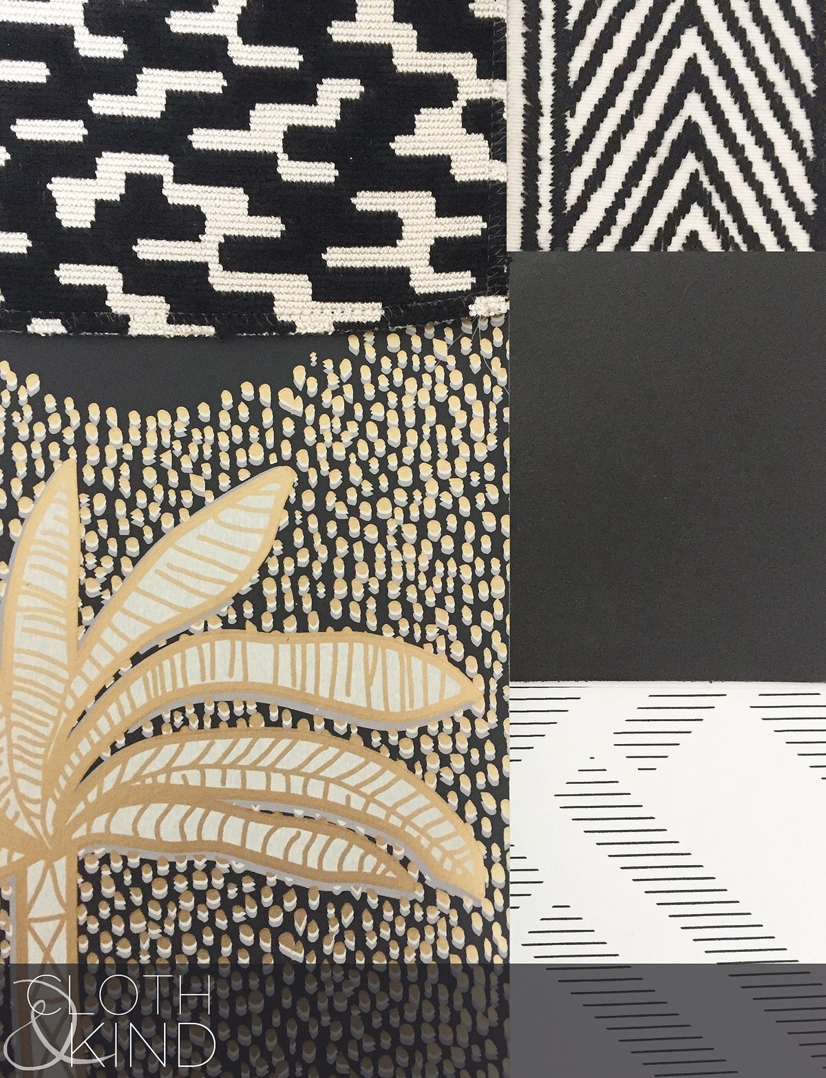 Palette // No. 64. TOP LEFT // Pierre Frey Pixel in Noir &… | by CLOTH ...