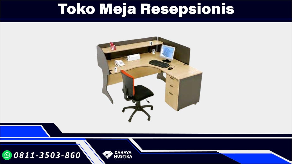 HP/WA : 081–1350–3860 — Toko Meja Resepsionis Modern Minimalis di ...