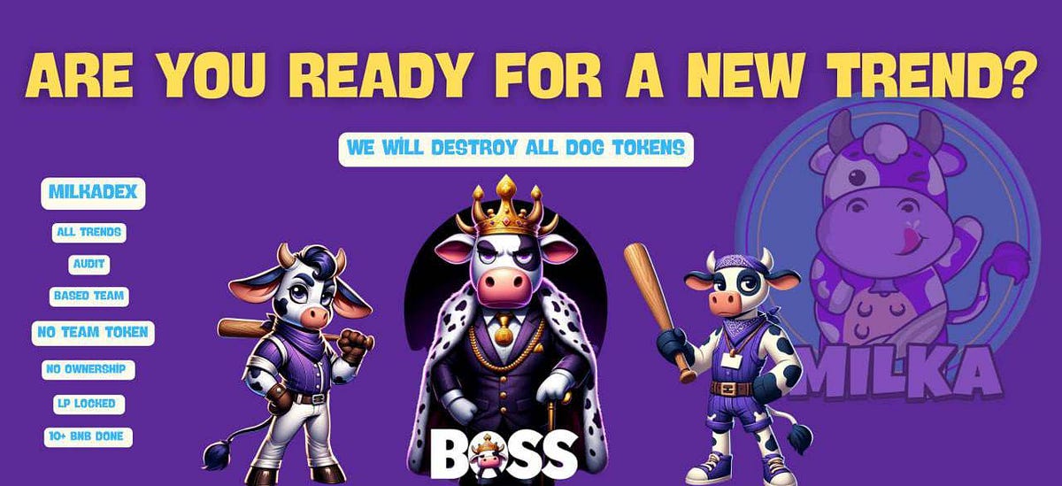 📣Let's Announce Milka NEW 2024 TREND MEME COIN.Fairlaunch live on ...