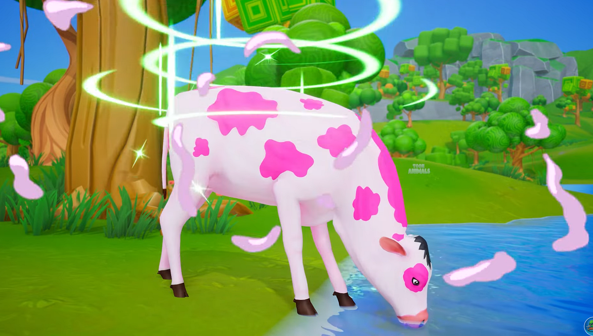 Color Cows & Animals Compilation: Wild Animal Fights | Farm Diorama ...