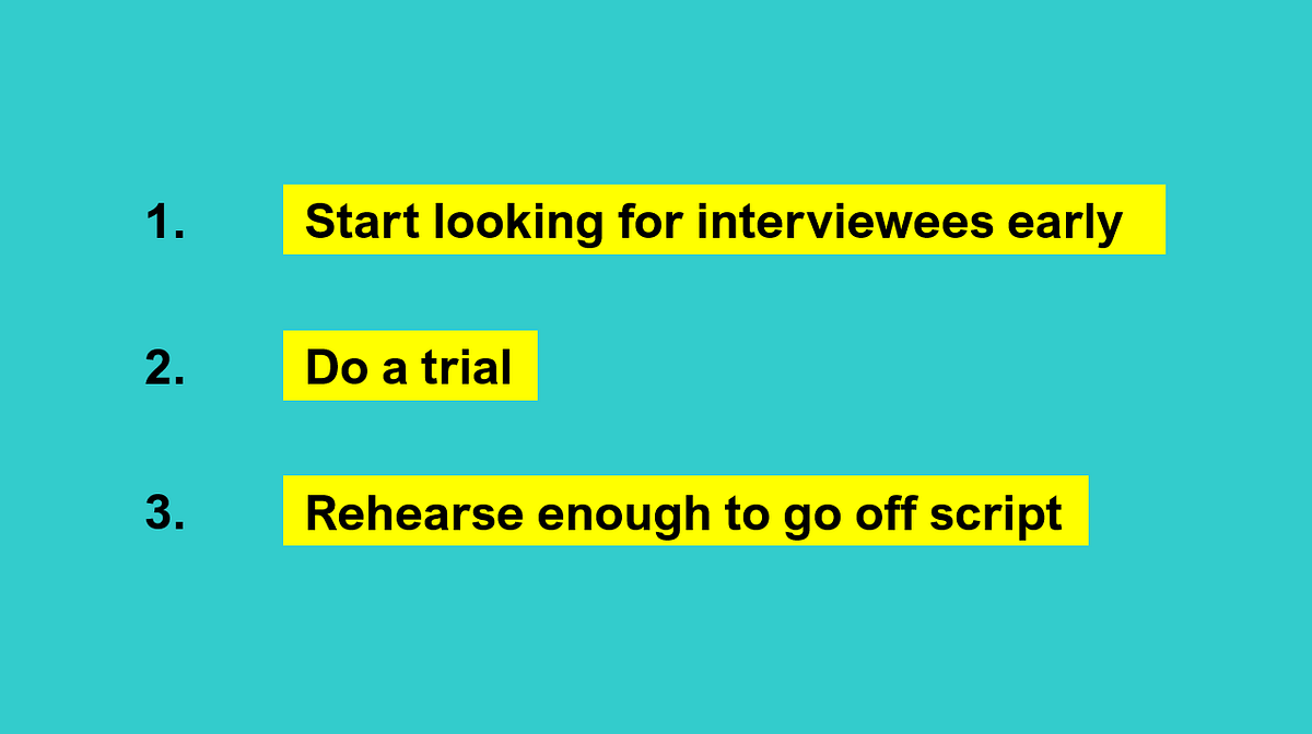 3 small tips on conducting user interviews | by Tay Shi Pei | Bootcamp ...
