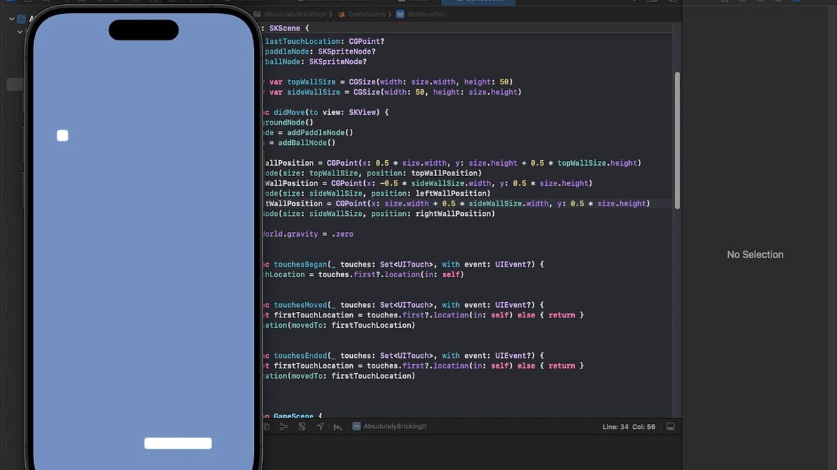 SpriteKit Project — AbsolutelyBrickingIt — Part 8: Add the ball | by atomicswiftdev | App Dev ...
