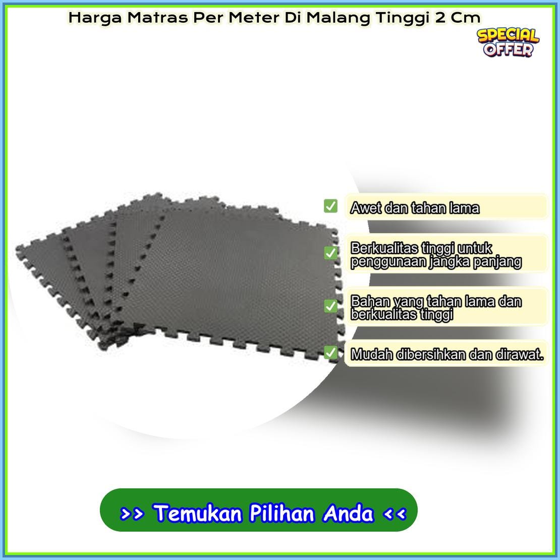 Harga Matras Per Meter Di Malang Tinggi 2 Cm - Harga Matras Olahraga ...