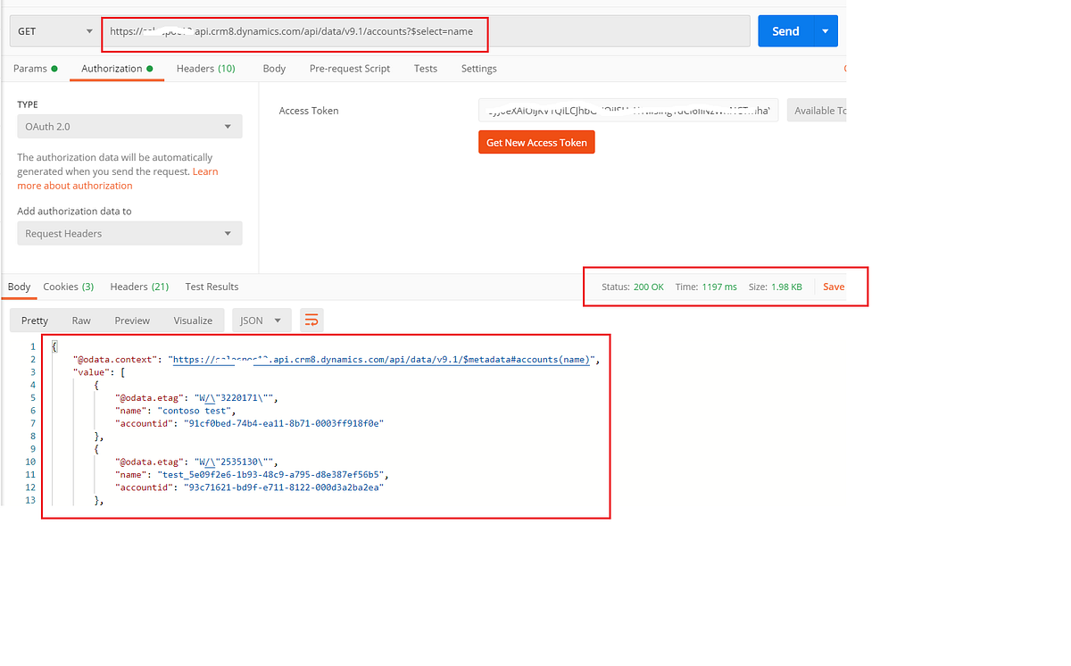 Configuring Postman tool for accessing Dynamics CE 365 Web API | by ...