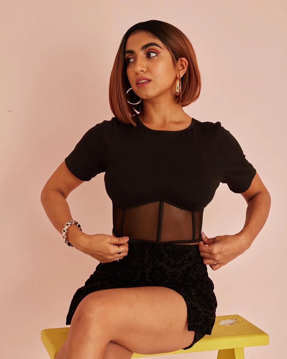 Turn Heads in the Twyla Mesh Corset T-Shirt — The Perfect Blend of Edgy and Elegant | by lea ...