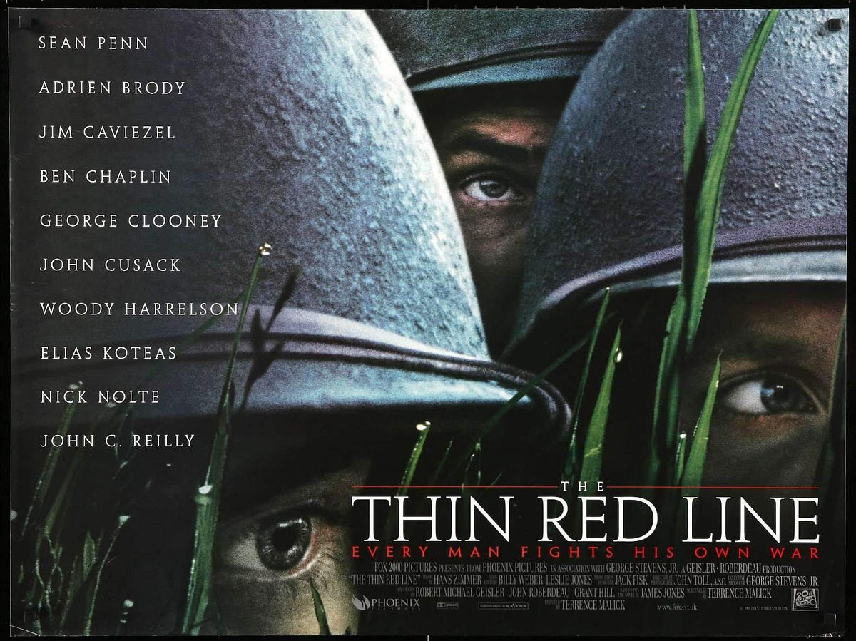 《紅色警戒》數位修復版（The Thin Red Line）. 《紅色警戒》數位修復版（The Thin Red Line） | by ...