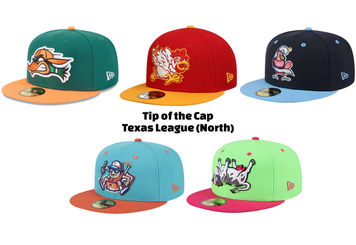 5 Stunning Minor League Baseball Hats from the Texas League | by Ned ...