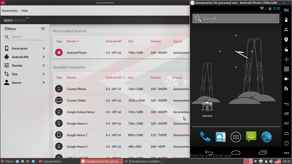 Instalación de VirtualBox para el emulador Genymotion Linux | by Eduardo CQ | Comunidad Flutter ...