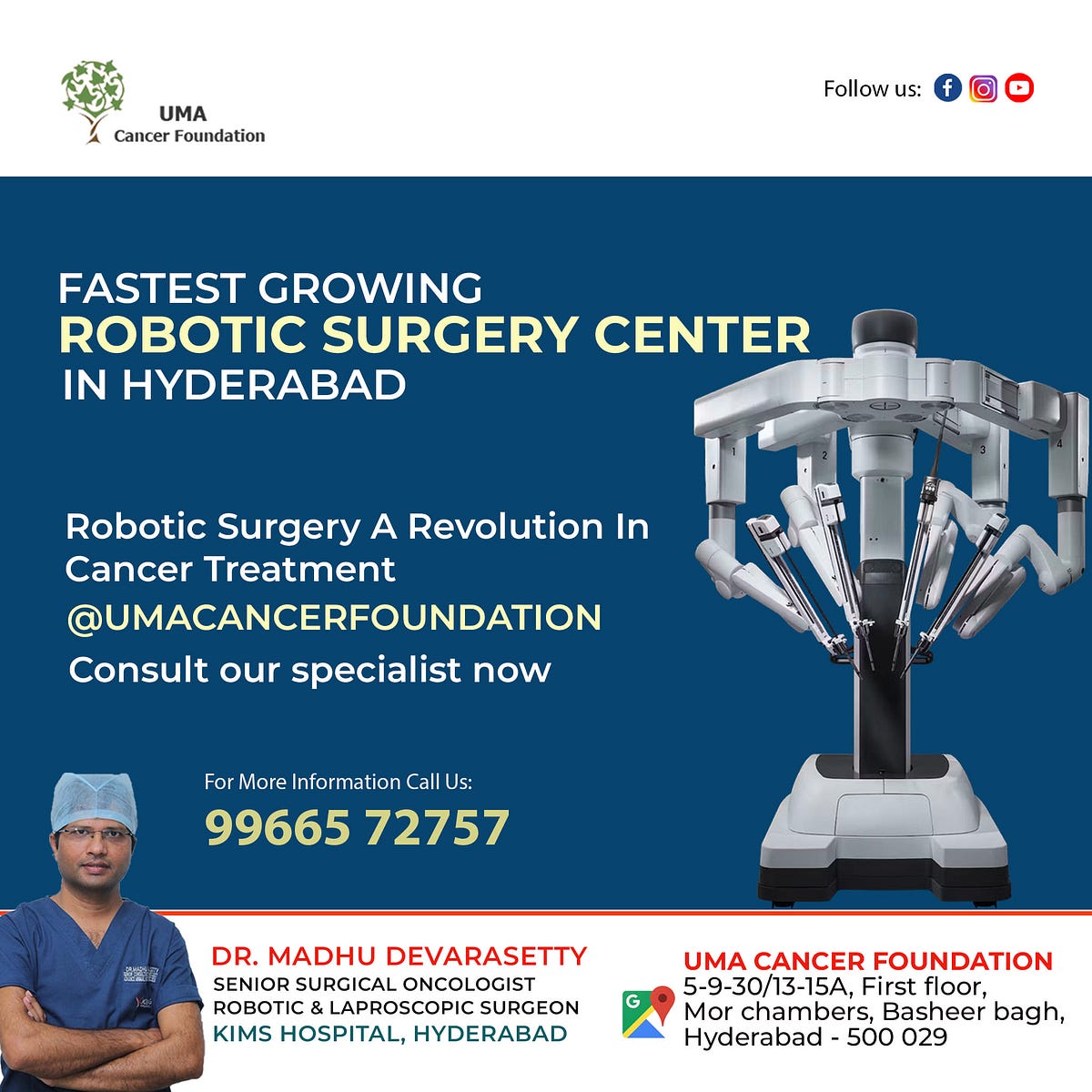 Best robotic surgeon in Hyderabad — Umacancercenter | by ...
