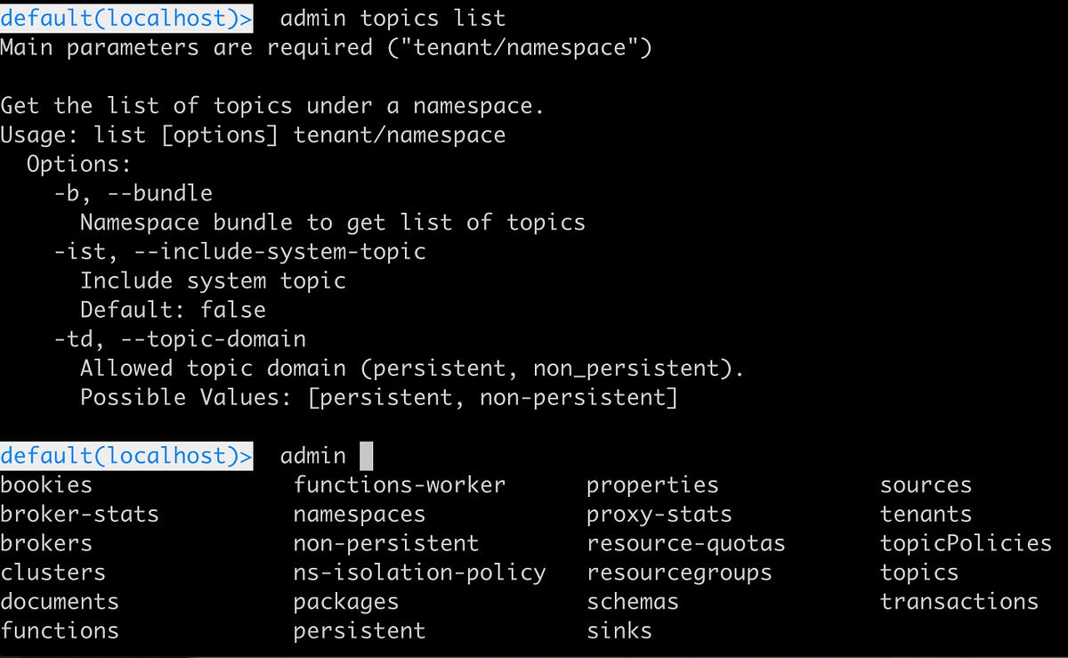 Pulsar DevOps with Pulsar Shell and CLI Tools | by Tim Spann | Medium