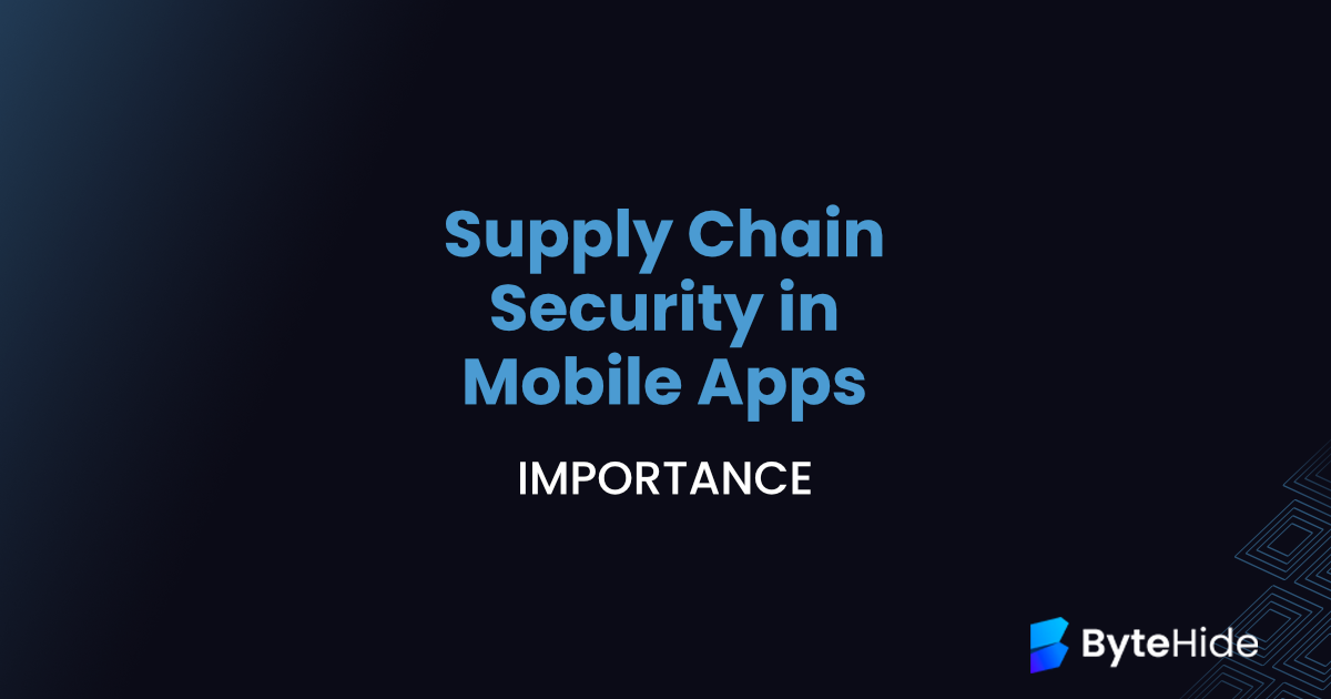 Supply Chain Security in Mobile App Development: Why is it important? 📲 ...