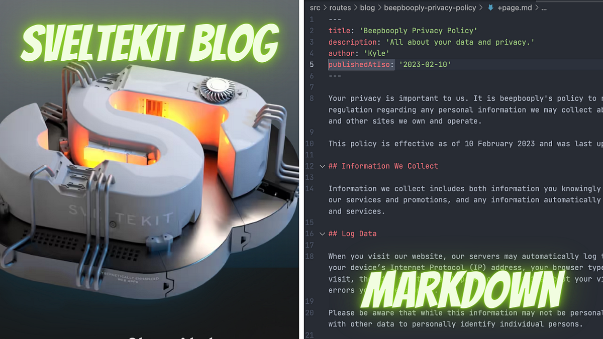 Blogging with Sveltekit and Markdown | by kylebuildsstuff | Medium