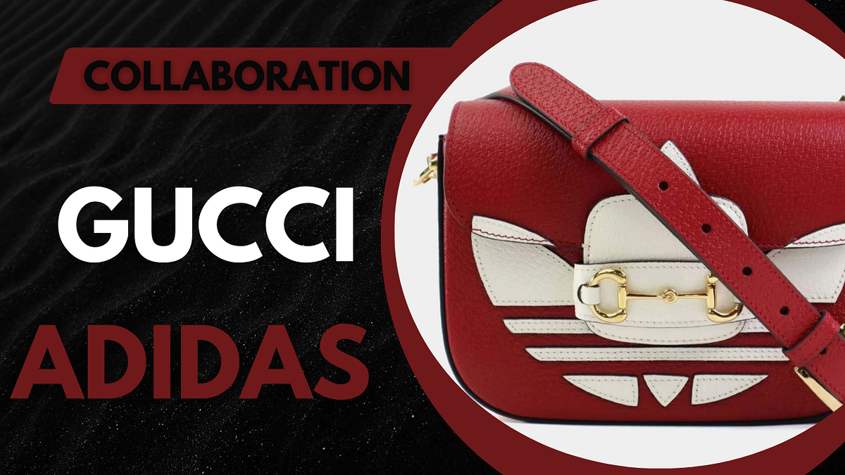 Gucci x Adidas Red White Gold Leather Bag - Mandarck - Medium