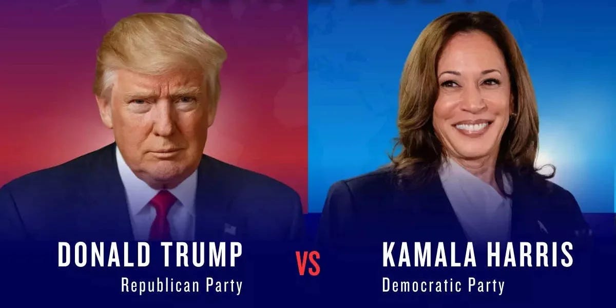 Donald Trump vs Kamala Harris - BBC @ CNN NEWS - Medium