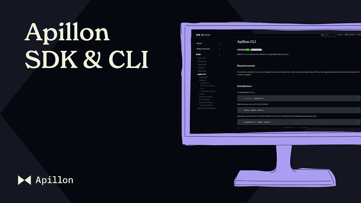 Apillon launches platform-specific SDK and CLI to ease development ...