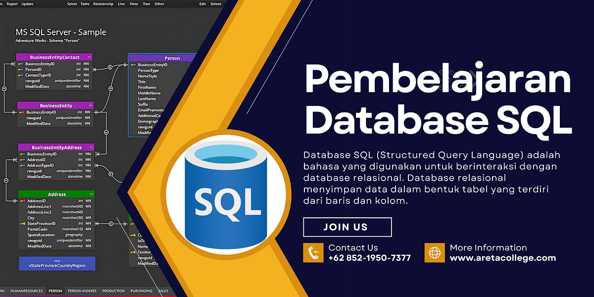 Pembelajaran Database SQL Areta Training Center Indramayu | by Rifqi Areta | Oct, 2024 | Medium