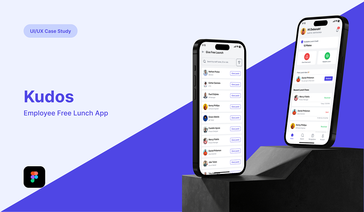 UI/UX Case Study: Employee Free Lunch App (Kudos) | by Deji Sanni | Medium