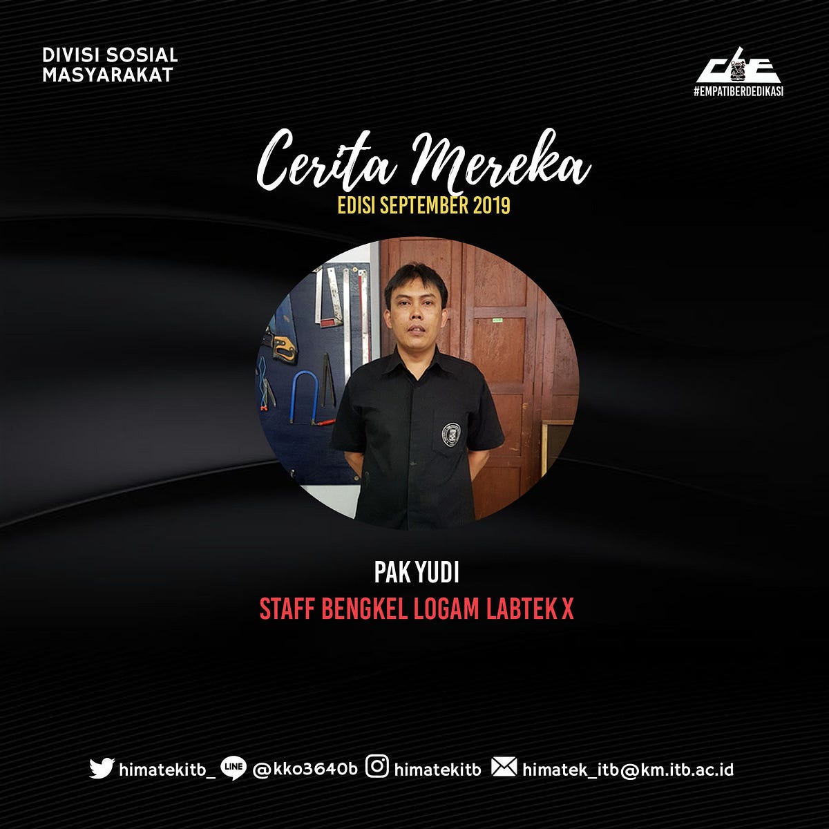 CAMER September :Yuk Kenal Lebih Dekat dengan Pak Yudi! | by Comserv ...